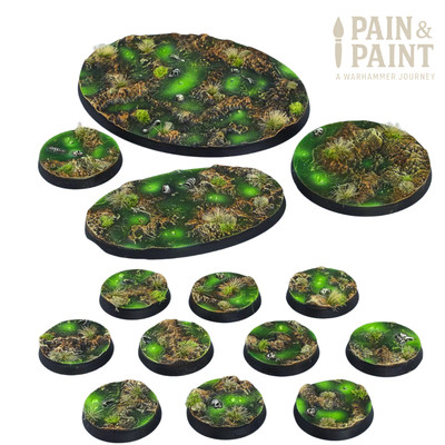 Pre-Painted Mini Bases – Toxic Swamp – Ideal for Miniatures, D&D ...