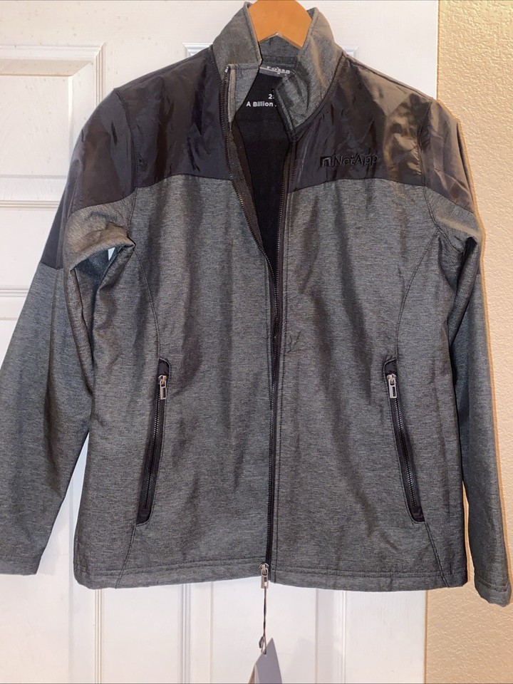 NWT Fossa Women M Soft Shell Jacket Black Full Zip Embroidered Logo | eBay