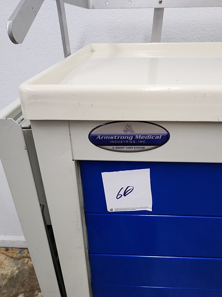 Armstrong Medical Aluminum Crash Cart Auto-Locking w/ locking Keypad ...