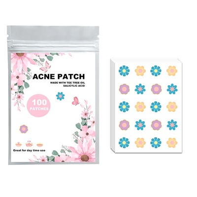 100pcs Acne Patches Flower Panda Shaped Acne Treatment Sticker ...