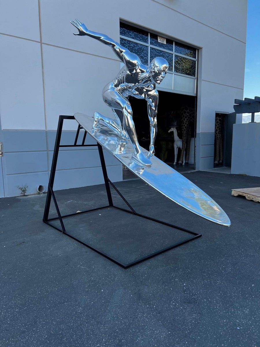 Silver Surfer Statue Full Size Custom 1/4 Scale Silver Surfer Statue