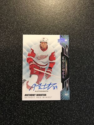 ANTHONY MANTHA 2019-20 UPPER DECK PREMIER AUTOGRAPH RED WINGS AUTO | eBay