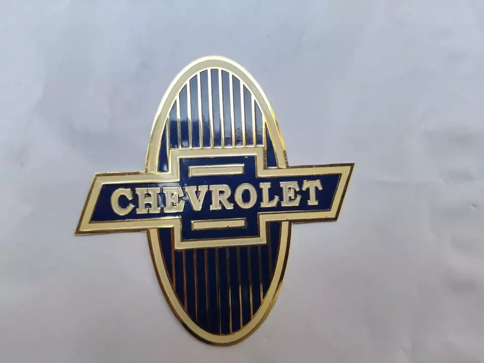 Vintage 1930s Chevrolet Emblem Chevy Logo Radiator Grille Shield Badge ...