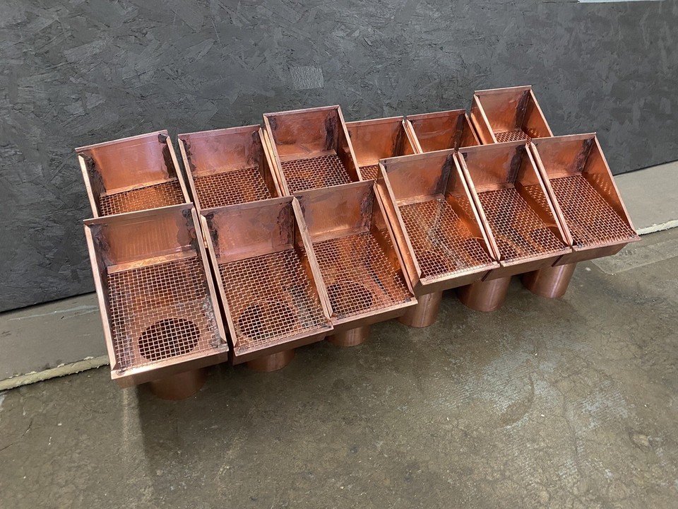Gutter Strainer Copper 16 Oz 4” Plain Outlet 4” Downspout Leaf Guard | eBay
