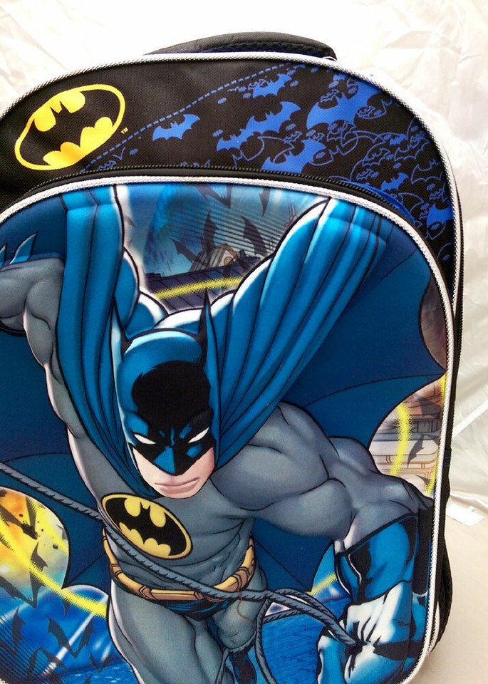DC COMICS 16" Large Backpack Pop Out 3D BATMAN School Boys Kids Toy ...