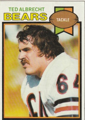FREE SHIPPING-GOOD-1979 Topps Ted Albrecht #72 BEARS PLUS BONUS CARDS ...