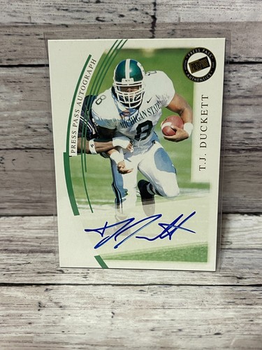 2002 Press Pass - Autographs T.J. Duckett (AU, RC) for sale online | eBay