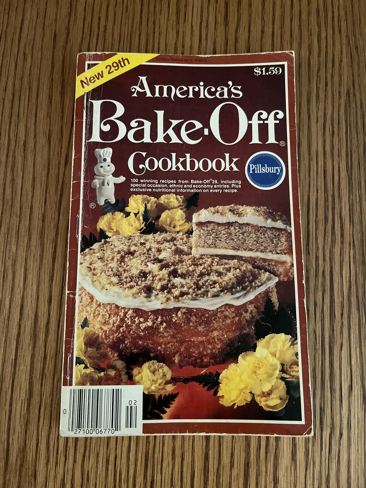 Pillsbury America's Bake-Off Cookbook 29th vintage 1980 recipe booklet ...
