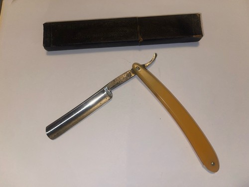 VTG HERMES SOLINGEN Straight Razor with Case | eBay