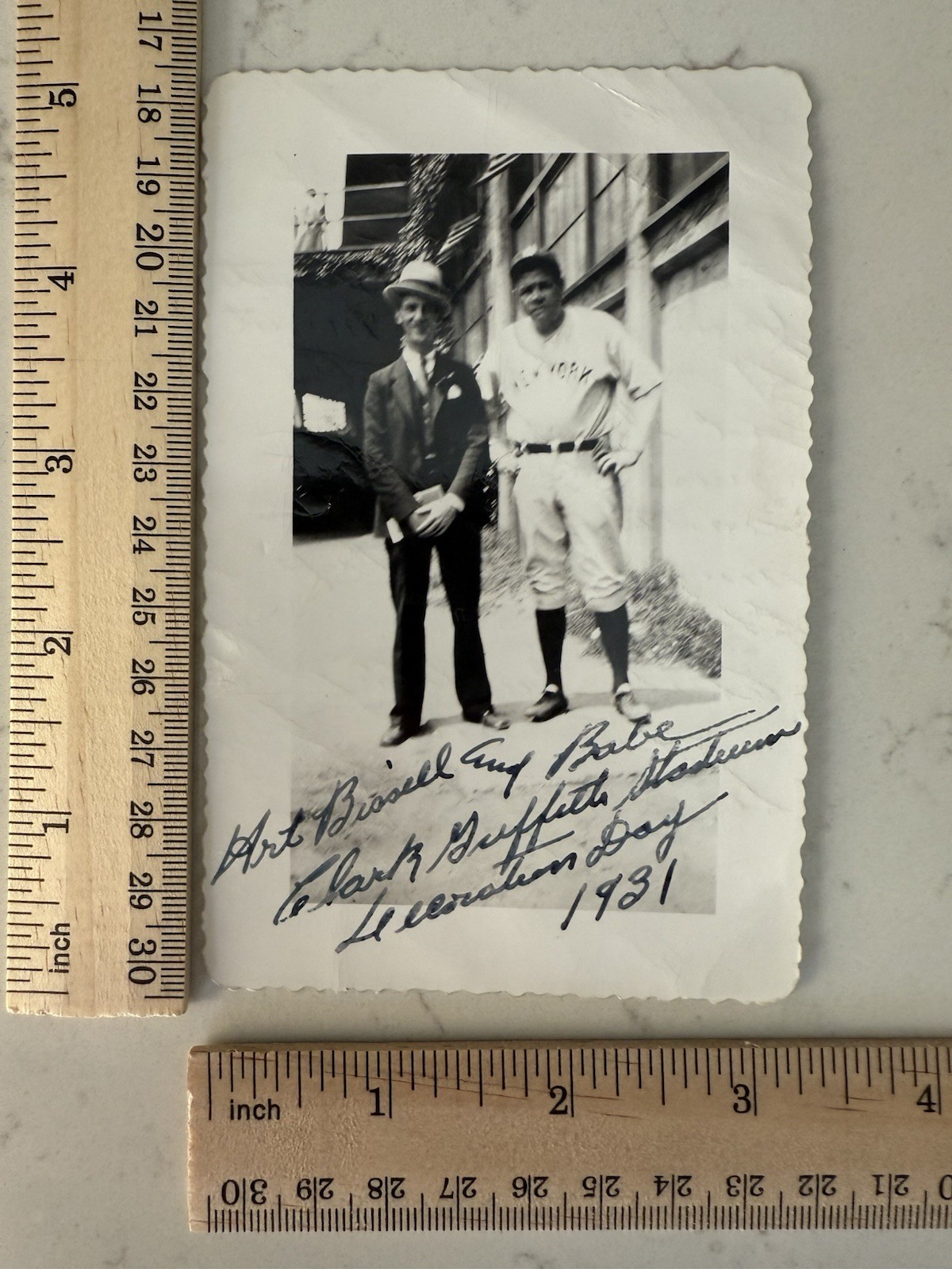 Original Babe Ruth Photograph 5” x 3” 1931 | eBay