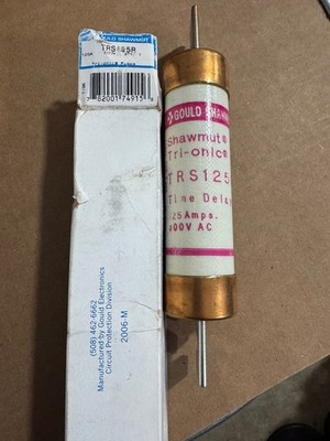 Gould Shawmut TRS125R Fuse 125A 600V New with Free Shipping | eBay