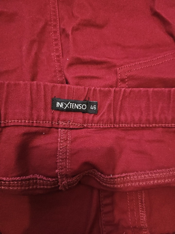 Maroon Skirt With Elastic Waist Band | eBay UK