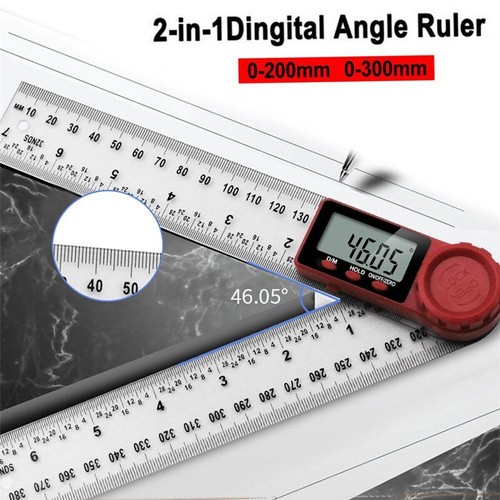 Meter LCD Goniometer Digital Ruler Folding Angle Finder Inclinometer ...