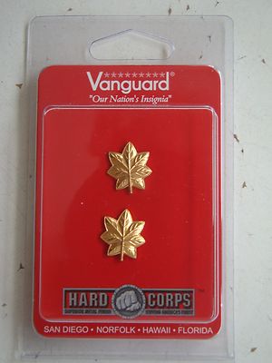 USN US NAVY O-4 LCDR LIEUTENANT COMMANDER GOLD SHIRT COLLAR RANK ...