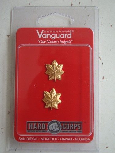 USN US NAVY O-4 LCDR LIEUTENANT COMMANDER GOLD SHIRT COLLAR RANK ...