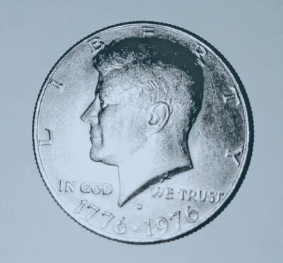 Very Rare Kennedy 1776-1976 D Bicentennial Half Dollar Error Coin ...