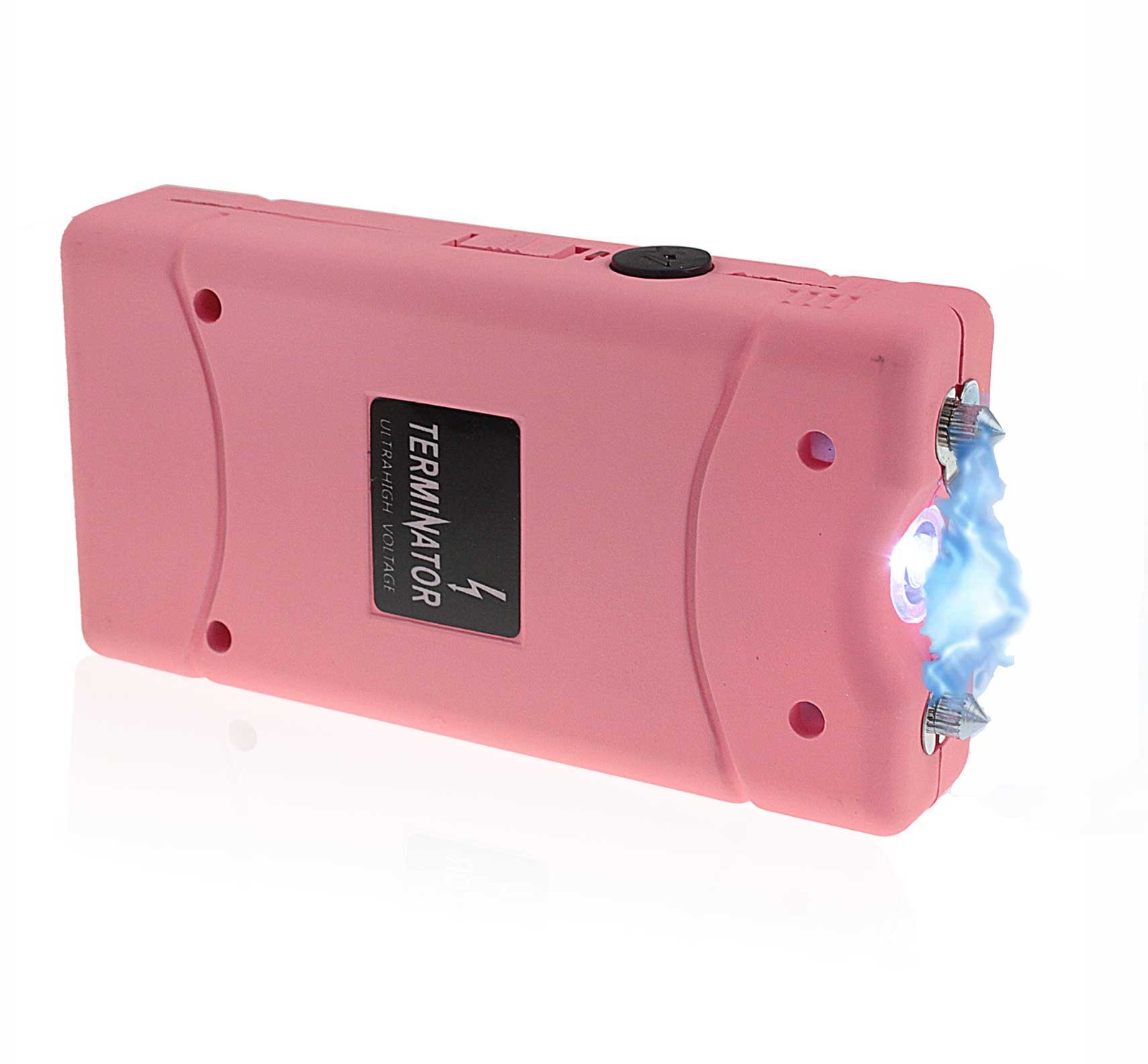 TERMINATOR RECHARGEABLE STUN GUN W/ FLAHLIGHT T800- 700BV & PEPPER ...