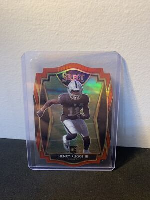 2020 Select Henry Ruggs III Premier Level Maroon Die-Cut Prizm RC #158 ...