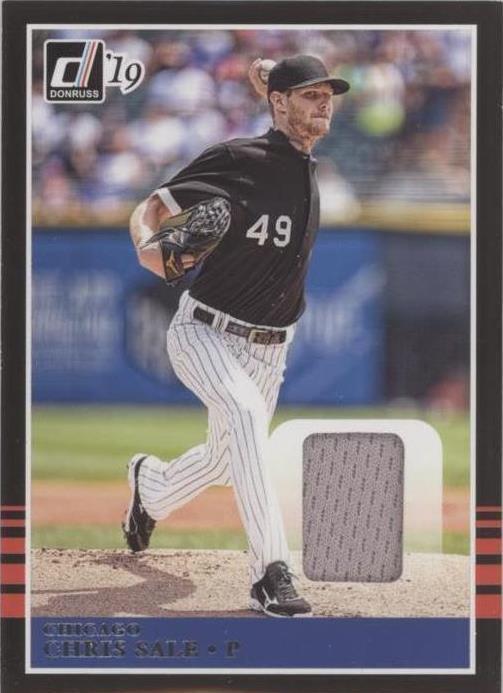 2019 Panini Donruss - Retro 1985 Materials Chris Sale #85M-CS (MEM) for ...