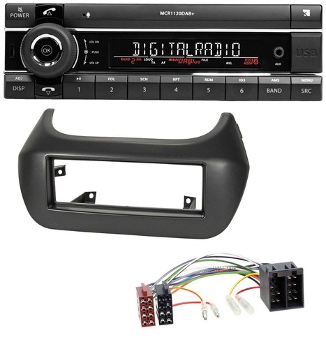 Kienzle Bluetooth MP3 USB DAB Autoradio für Fiat Fiorino Qubo Citroen ...