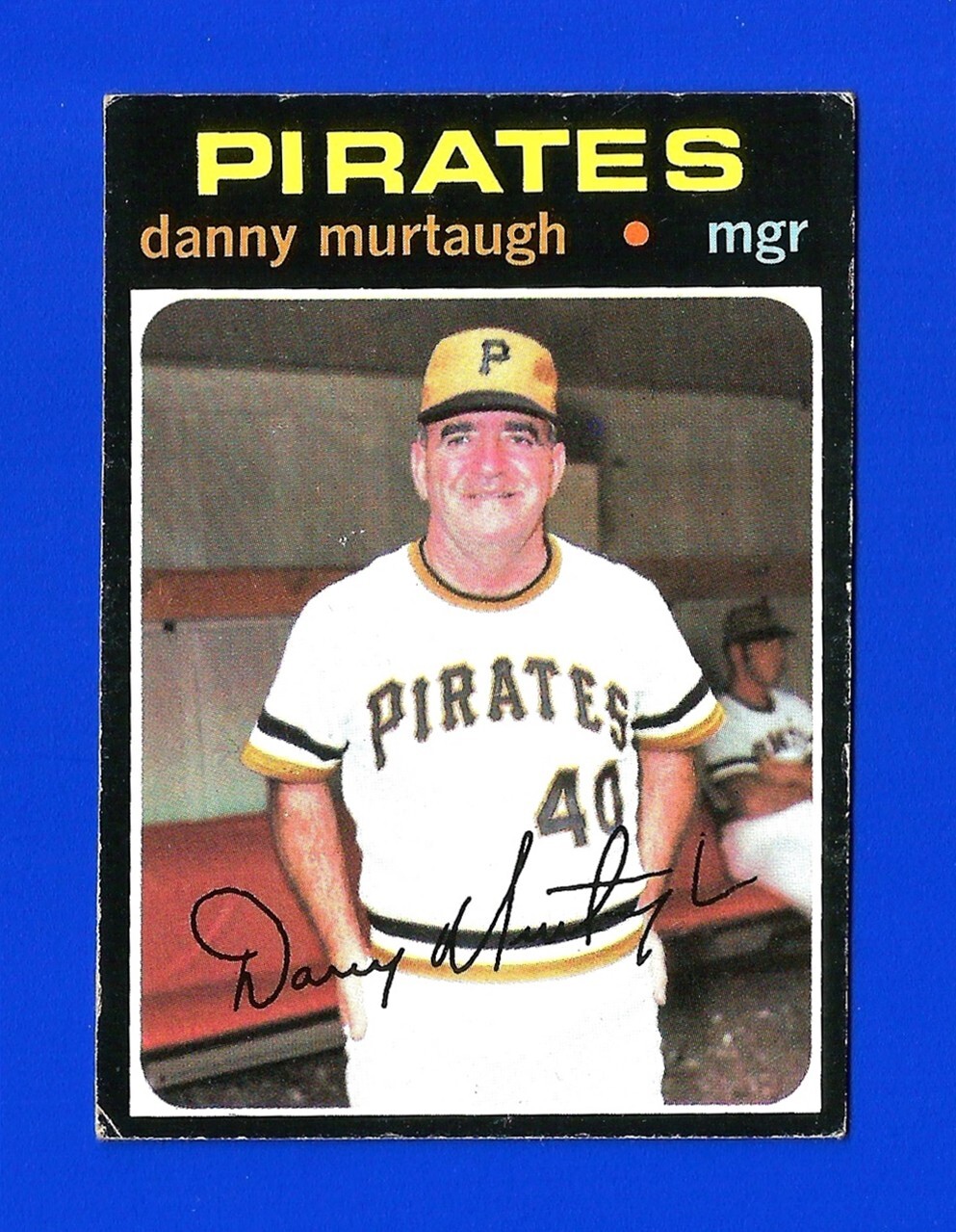 1971 Topps BASEBALL SET BREAK #437 DANNY MURTAUGH PITTSBURGH PIRATES ...