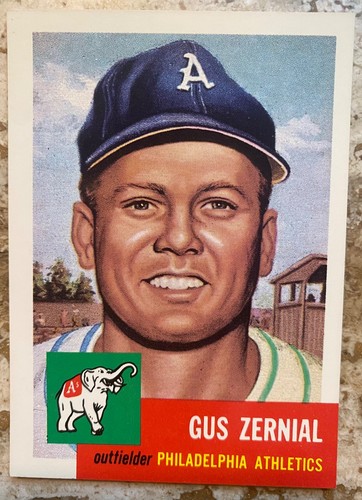 Gus Zernial Philadelphia Athletics Baseball Card Topps Archives 2003 | eBay