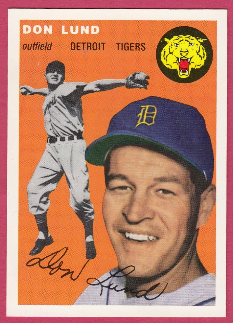 1954 Topps Archives #167 Don Lund - Detroit Tigers | eBay