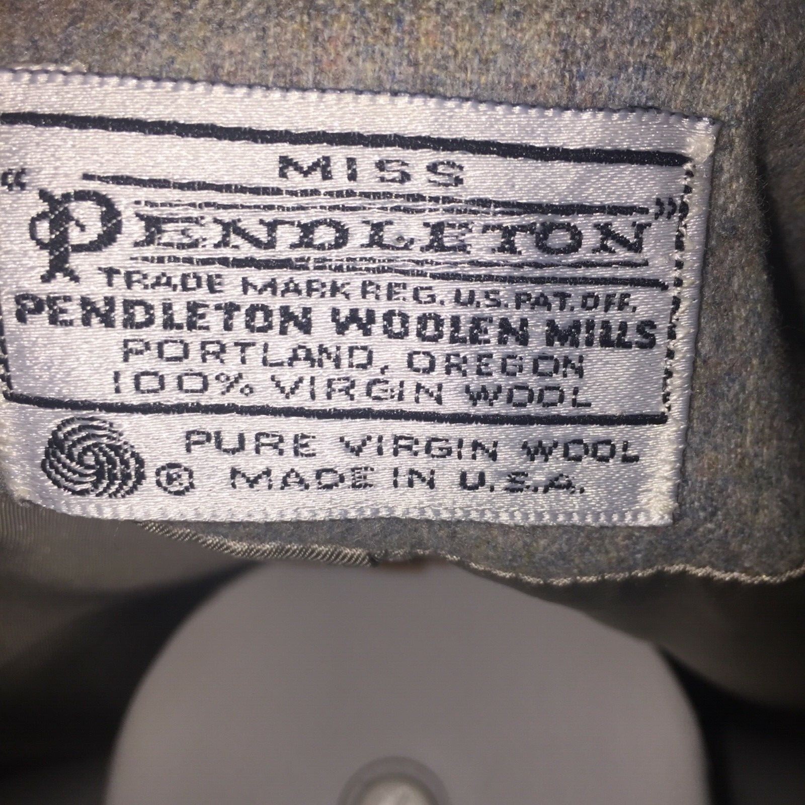 Vintage Miss Pendelton Virgin Wool 1 Button Lined Bla… - Gem