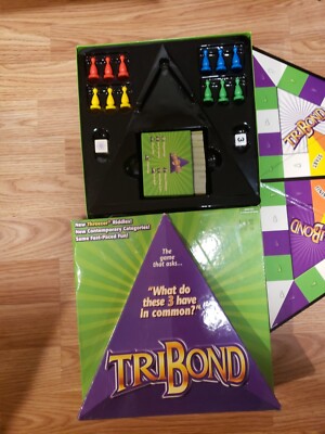 TRIBOND Board Game 2005 By Mattel - Very Fun, With Threezer Riddles ...