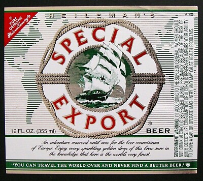 G. Heileman Brewing Co SPECIAL EXPORT beer label WI 12oz #5473 Var. #4 ...