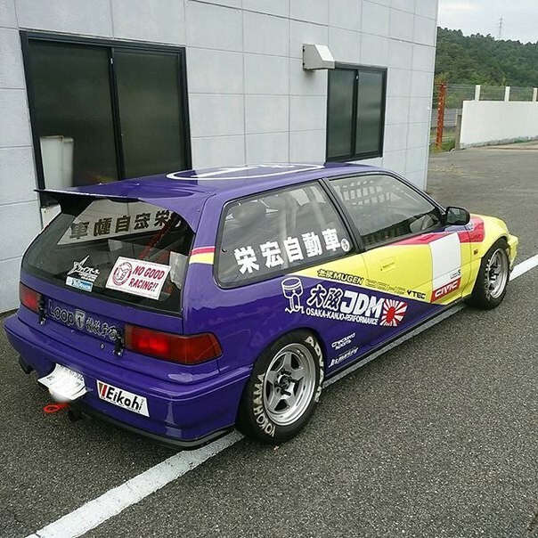 for OSK JDM Civic ef9 Sir 88-91' Ducktail wing spoiler Hatchback EF ...