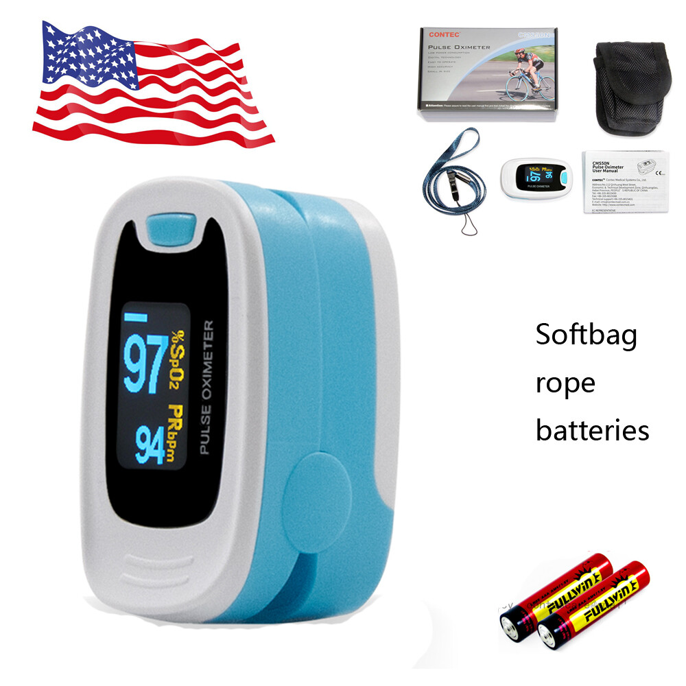 Finger Pulse Oximeter Portable Heart Rate Monitor Blood Oxygen,O2 ...