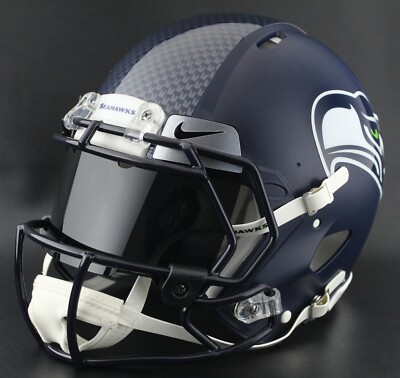 ***CUSTOM*** SEATTLE SEAHAWKS Full Size NFL Riddell SPEED Football ...