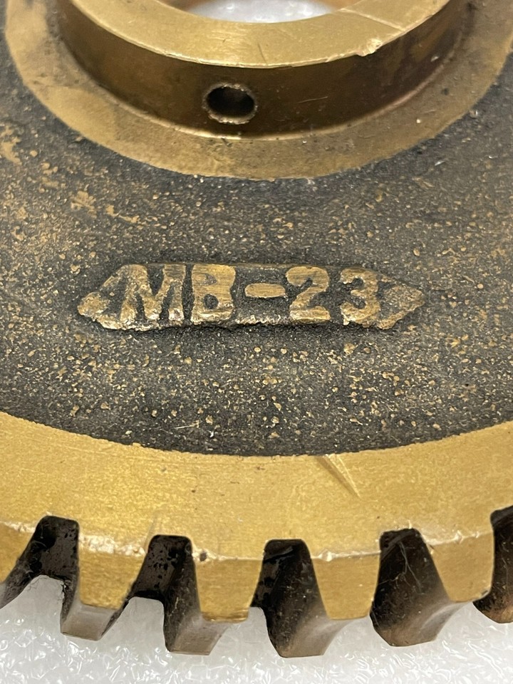 MB-23 BRASS / BRONZE 48 TOOTH WORM GEAR 6" DIAMETER UNKNOWN BRAND NEW ...