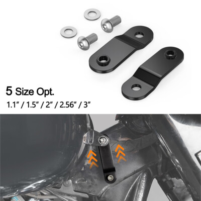 1.1" 1.5" 2" 2.56" 3" Gas Tank Riser Lift Kit For Harley Dyna FXDF FXDL ...