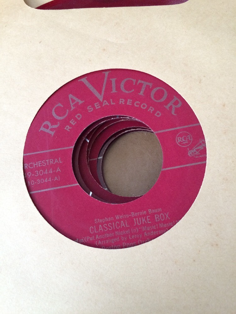 45 RPM Records RCA VICTOR Label Red Seal Records Piano (19 pcs ...