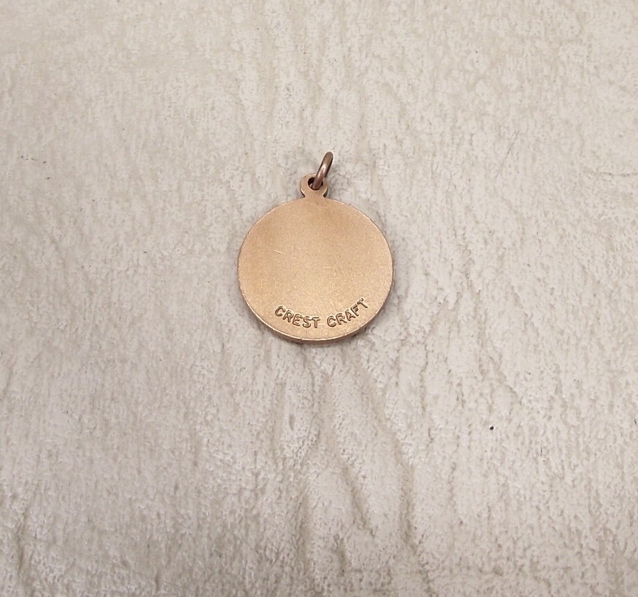 NASA Employee Charm Apollo 11 Lunar Mission Saturn Rocket Crest Craft ...