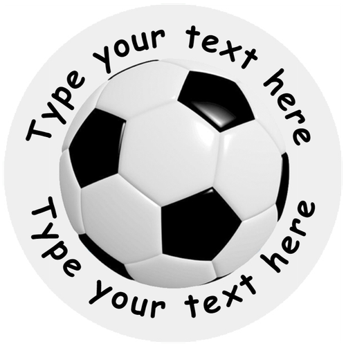 144 Personalised Football 30mm Reward Stickers, School Teachers, Party ...