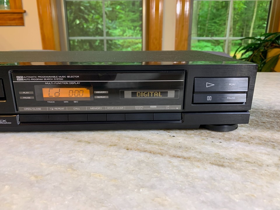 RARE Vintage 1980s 80s Single One 1 Tray Disc CD Player Sharp DX-670 ...