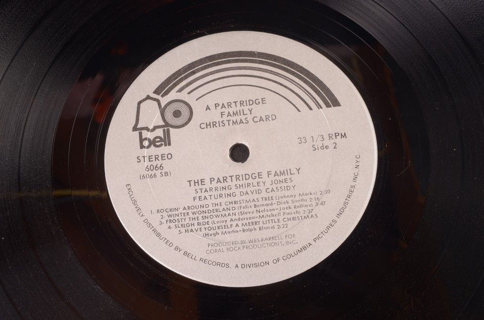 PARTRIDGE FAMILY: a partridge family christmas card BELL 12" LP 33 RPM ...