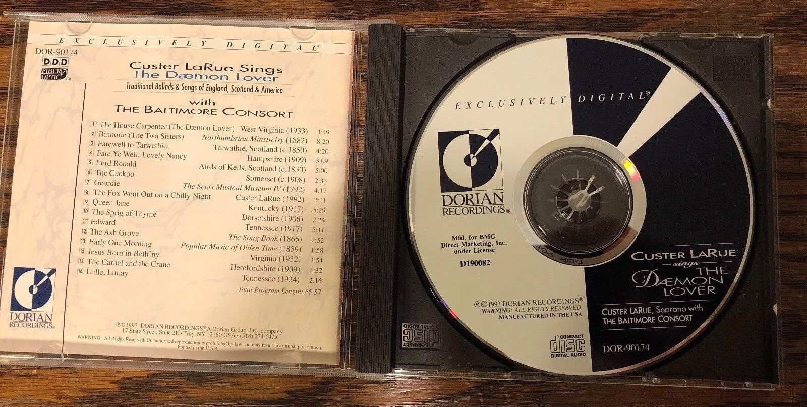 Traditional Ballads: Custer LaRue Sings The Daemon Lover: Baltimore ...