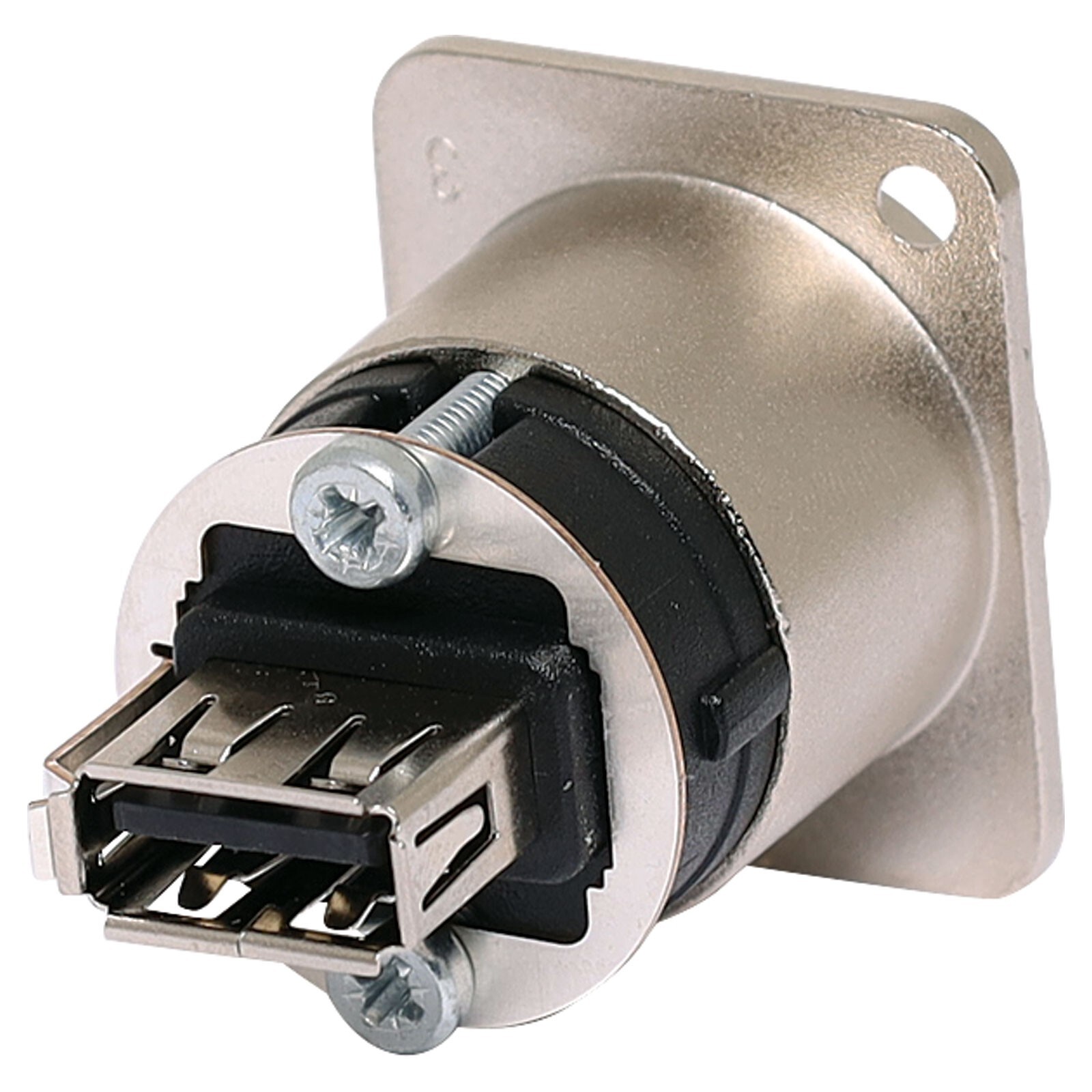 Neutrik USB 2.0 Type A / Type B Chassis Silver NAUSB | eBay