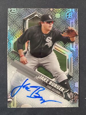 JAKE BURGER 2018 Bowman High Tek Prospect Auto Acetate SP Autograph | eBay