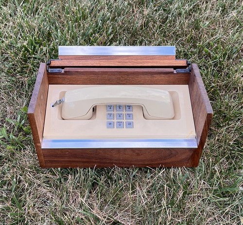 Western Electric Vintage Mid Century Executive Stowaway Wood Box ...