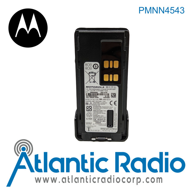 10 X MOTOROLA PMNN4543 BATTERY FOR XPR3000 AND XPR7000 RADIOS 2450MAH ...