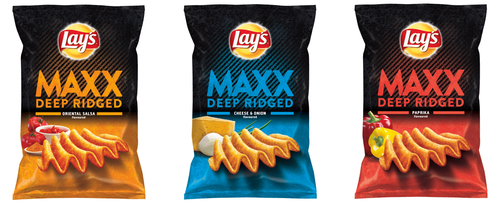 LAYS LAY'S MAXX DEEP RIGGED - 130G - BIG CHOICE - VERY CRISPY - POTATO ...