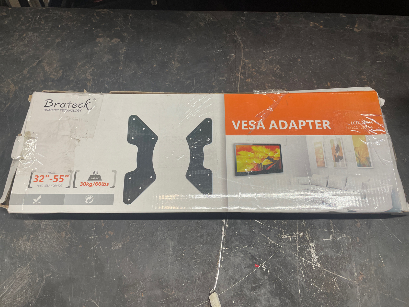 BRATECK TECHNOLOGY LCD-201H TV Soundbar Bracket! *For LCD/LED TVs ...