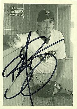 Boof Bonser autographed Baseball Card (Giants) 2001 Bowman Heritage ...