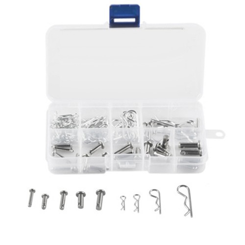 100PCS Carbon Steel Zinc Plated R Hitch Pin Tractor Clip Cotter Pin for ...