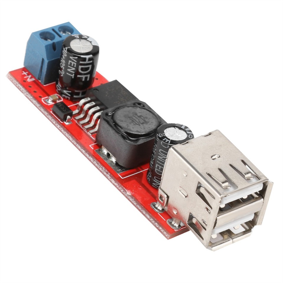3A Step-Down Module Dual USB Output Vehicle Charging Output Module 5V ...